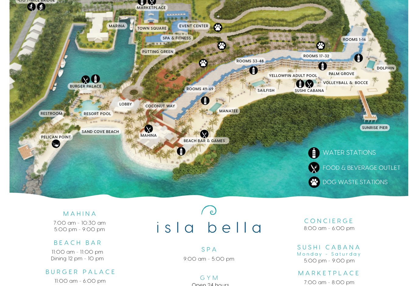 Resort Map - Isla Bella Beach Resort & Spa - Isla Bella Beach Resort & Spa
